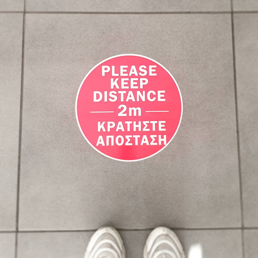 Keep Your Distance Sticker - Tsiakkas Copy Center